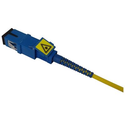 China Simplex SC Shutter Optical Fiber Adapter , Fiber Optic Ends Without Flange for sale