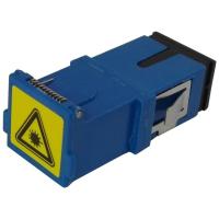 China Simplex SC Shutter Optical Fiber Adapter , Fiber Optic Ends Without Flange for sale