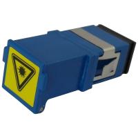 China Simplex SC Shutter Optical Fiber Adapter , Fiber Optic Ends Without Flange for sale