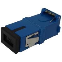 China Simplex SC Shutter Optical Fiber Adapter , Fiber Optic Ends Without Flange for sale