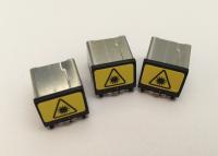 China SC Duplex Fiber Optic Adapter Ceramic Sleeve With Separate Metal Shutter Cap for sale