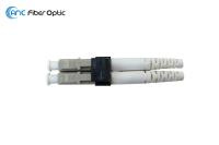 China Mini LC Duplex Fiber Optic Connector 5.25mm Pitch Easy Assembly Compact Design for sale