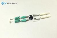 China Mini LC Duplex Fiber Optic Connector 5.25mm Pitch Easy Assembly Compact Design for sale
