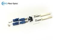 China Mini LC Duplex Fiber Optic Connector 5.25mm Pitch Easy Assembly Compact Design for sale