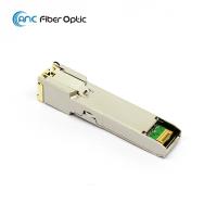 China No DDM SFP Fiber Optic Transceiver 1.25G 10/100/1000M-T RJ45 100M Copper RJ45 Connector for sale