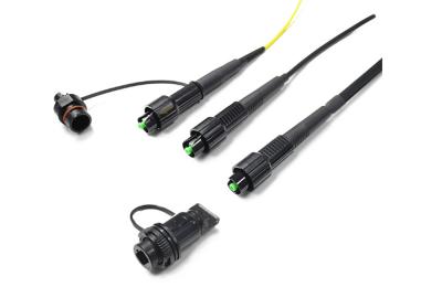 China Outdoor Waterproof SC Fiber Optic Patch Cord Huawei Compatible 10m 20m 50m IP67 for sale