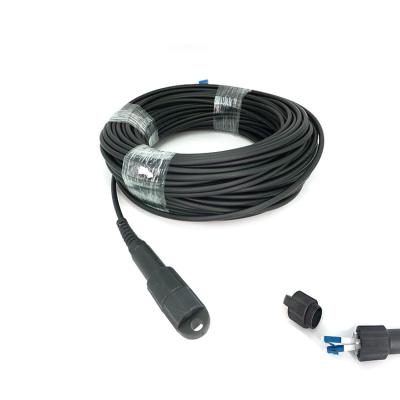 China PDLC Fiber Optic Patch Cord 2 Core IP67 Outdoor SM MM For 3G 4G Base Station for sale