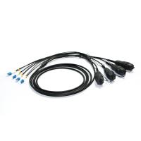 China 4 8 Core Fullaxs LC Patch Cord Optical Fiber 10M 20M 50M Low Insertion Loss for sale