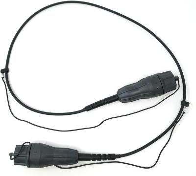 China Fullaxs Duplex LC Fiber Optic Patch Cord Outdoor IP67 2M Open Bulkhead For FTTA for sale