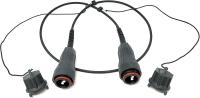 China Fullaxs Duplex LC Fiber Optic Patch Cord Outdoor IP67 2M Open Bulkhead For FTTA for sale