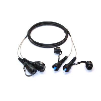 China ODVA SC Fiber Optic Patch Cable Outdoor IP67 Simplex Duplex 10m 30m 50m Length for sale