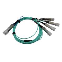 China 40G QSFP+ to 4 x 10G SFP+ AOC Breakout Active Optical Cables 3m 7m, 10m for sale