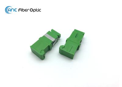 China PC Housing Fiber Optic Cable Adapter Flanged / Flangeless Simplex SC Side Shutter for sale