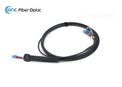 China NSN Duplex Fiber Optical Patch Cord SM MM CPRI Angled / Straight LC Boot for sale