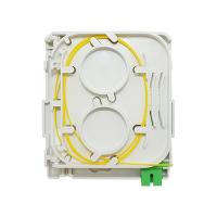 China 1 2 4 Core Fiber Optic Termination Box Wall Mount ABS Material For FTTH Desk for sale