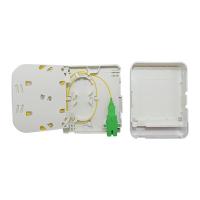 China 1 2 4 Core Fiber Optic Termination Box Wall Mount ABS Material For FTTH Desk for sale
