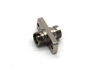 China Rectangle FC Fiber Optic Adapters Metal / Plastic Body SC Simplex Mount Hole for sale