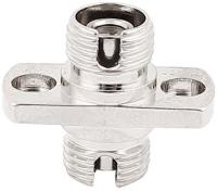 China Rectangle FC Fiber Optic Adapters Metal / Plastic Body SC Simplex Mount Hole for sale