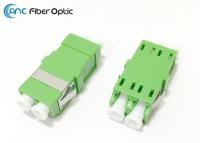 China Duplex LC Fiber Optic Adapter Flangeless One Body Design With Ceramic Sleeve Inside for sale