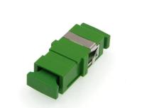 China SC Simplex Fiber Optic Adapters Flangeless Blue Green Beige Aqua Violet Color Optional for sale