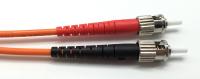 China ST To ST Fiber Optic Patch Cord LSZH 3.0mm Duplex Jacket MM 50/125 62.5/125 for sale