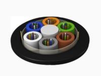 China 6F To 144F Air Blown 1.65mm Loose Tube Fiber Optic Cable for sale