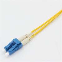 China PVC 12mm Boot LC 1310nm G652D Fiber Optic Patch Cord for sale