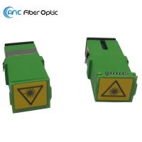 China SM Flangeless Fiber Optic Adapters Simplex Auto Shutter SC APC Adapter for sale
