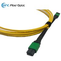 China SM G657A1 12F Flex Bend MPO Cable Assembly Flexible MPO Boot 3 Meters for sale