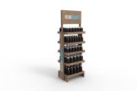 China New arrival wood display stand bottle display rack for healthcare products for sale