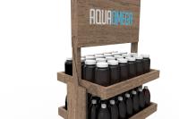 China New arrival wood display stand bottle display rack for healthcare products for sale