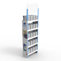 China Hot Selling Floor Standing Shelf Milk Display Rack Plastic Display Stand for Retail Store for sale
