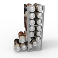 China Customized Countertop Metal Wire Display Stand Canned Coffee Display Rack Dispenser for Supermarket for sale