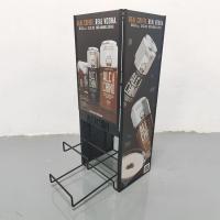 China Customized Countertop Metal Wire Display Stand Canned Coffee Display Rack Dispenser for Supermarket for sale