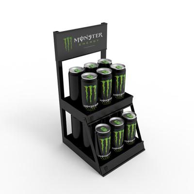 China Hot Selling Supermarket Counter Display Stand Bottle Display Rack With Customized Logo for sale