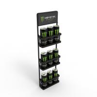 China Hot Selling Supermarket Counter Display Stand Bottle Display Rack With Customized Logo for sale