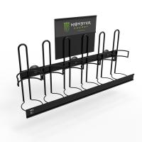 China Hot Selling Supermarket Counter Display Stand Bottle Display Rack With Customized Logo for sale