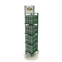 China Customized Fashion Style Wine Rack Sparkling Beverage Metal Display Stands Wine Rack Metal for Pub for sale