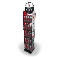 China Customized Fashion Style Wine Rack Sparkling Beverage Metal Display Stands Wine Rack Metal for Pub for sale