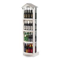 China Customized Pretty Design Plywood Display Rack for Store Wooden Wine Display Stand 3 Tier Wood Display Stand for sale