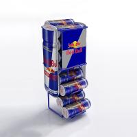 China Countertop Metal Display Rack Beverage Can Holder Beverage Dispenser For Supermarket for sale