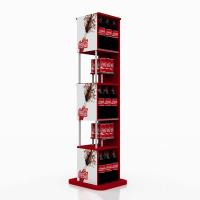 China Floorstanding Retail Store Alcohol Display Stand Wine Glass Display Stand For Cocktails for sale