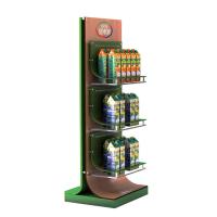 China Floorstanding Retail Store Alcohol Display Stand Wine Glass Display Stand For Cocktails for sale