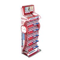 China Floorstanding Wine Display Stand Beverage Drink Can Storage Rack For Supermarket for sale