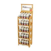 China Wooden Free Standing Dried Fruit Snack Display Stand For Shop for sale