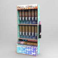 China Free Standing Wooden Candy Dispenser Display Stand for Snack Store for sale