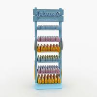 China Customized Cleansing Water Display Shelf Wooden Display Rack for Maternal and Infant Store for sale