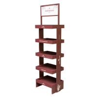 China Classic Wooden Bread Display Shelf Customized Desserts Display Rack for Bakeshop for sale