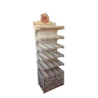China Retail Store Bread Display Stand Floor Standing Display Unit With Custom Logo for sale