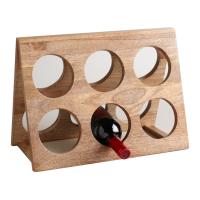 China Customized Wine Display Stand Unique Style Wooden Wine Display Rack Splendid Bar For Pubs for sale